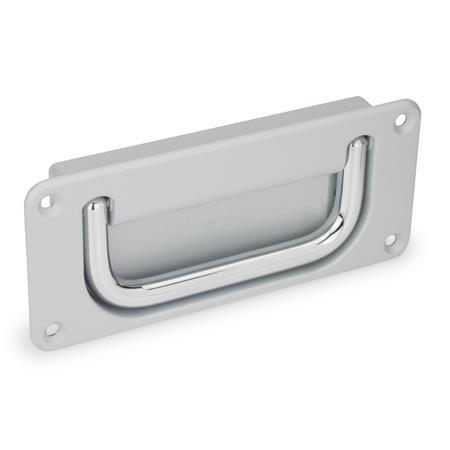 Folding Handles with Recessed Tray GN 425.8 | Ganter