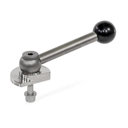 GN 918.6 Clamping bolts, Stainless Steel, Upward Clamping, Screw from ...