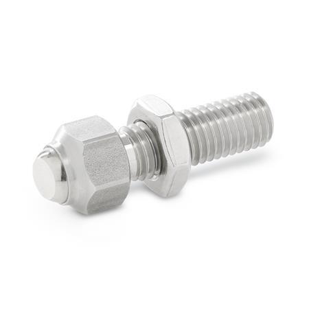 GN 709.35 Vis de pression en inox, réglables | Pièces standard Ganter