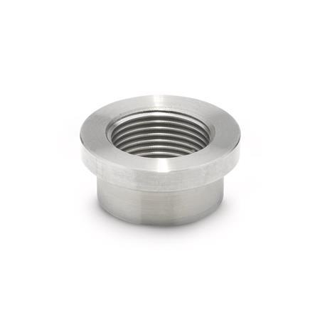 GN 7490 Stainless Steel Welding Sockets with and without Collar | Ganter