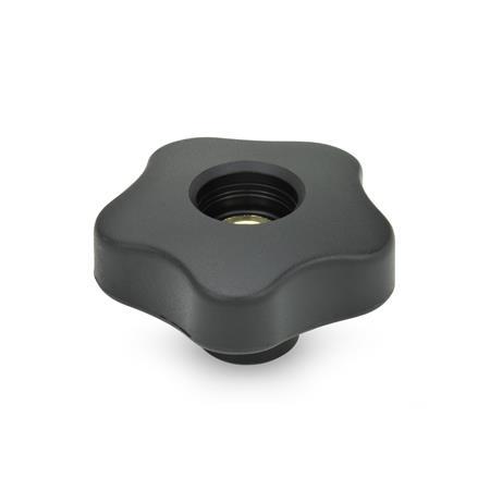 GN 5337.7 (VCT-SST) Star Knobs, Plastic, Bushing Stainless Steel | Ganter Standard Parts