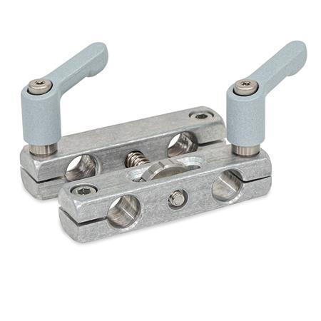 GN 474.3 Parallel Mounting Clamps with Adjustable Spindle, Aluminum ...