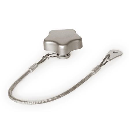 Volantini di serraggio a stella in acciaio INOX GN 5334.13 | Ganter