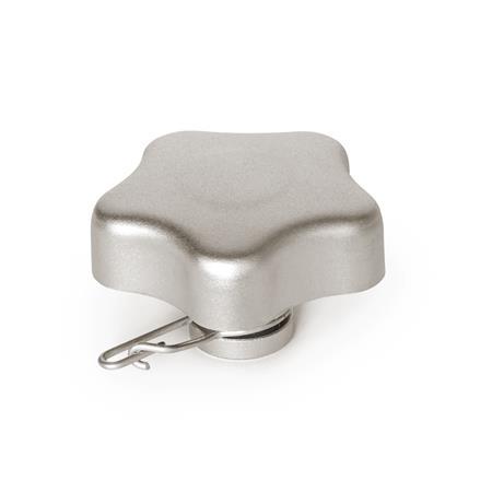 Stainless Steel Star Knobs GN 5334.13 | Ganter