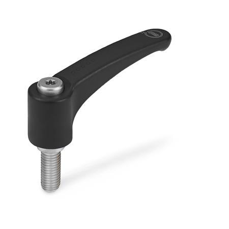 Adjustable Hand Levers GN 604.1 (ERZ-SST-p-SAN) | Ganter