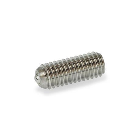 Poussoirs à ressort en inox GN 615.9 | Ganter