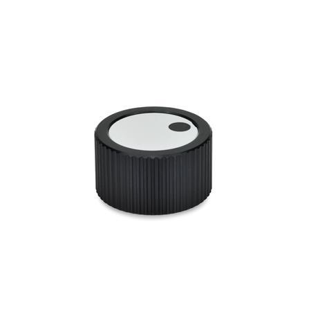 GN 726 Control Knobs, Aluminum, Black Anodized | Ganter Standard Parts