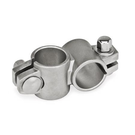 GN 132.5 Two-Way Connector Clamps, Stainless Steel | Ganter Standard Parts